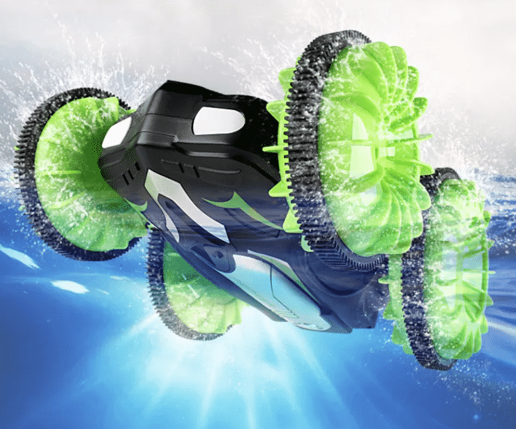 Ultimativ Fjernstyret Amfibie bil - Kan køre over alt! - Også på vand!